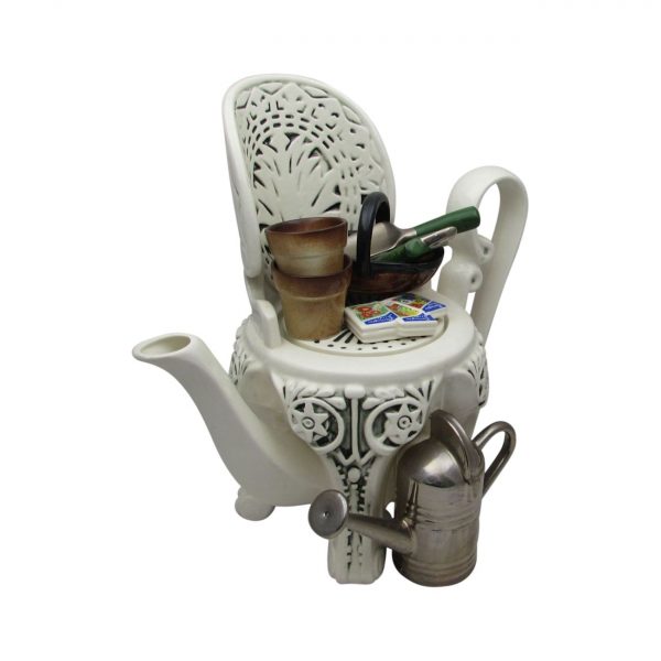 Garden Chair Teapot Designer Richard Parrington - Stoke Art Pottery