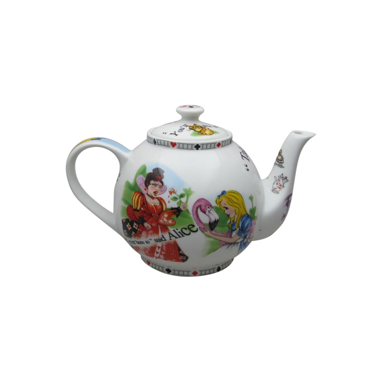 Alice in Wonderland 4 Cup Teapot Paul Cardew - Stoke Art Pottery