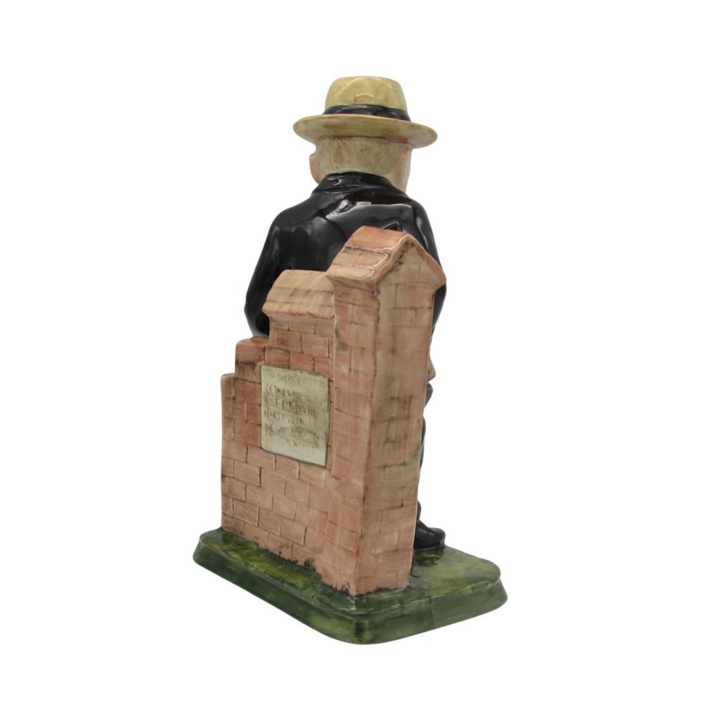 Winston Churchill Bricklayer Figure Bairstow Pottery - Stoke Art Pottery