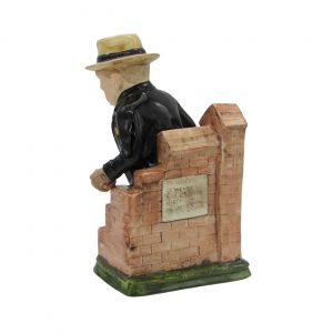 Winston Churchill Bricklayer Figure Bairstow Pottery - Stoke Art Pottery