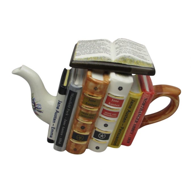 Jane Austen Books Teapot by Carters of Suffolk - Stoke Art Pottery