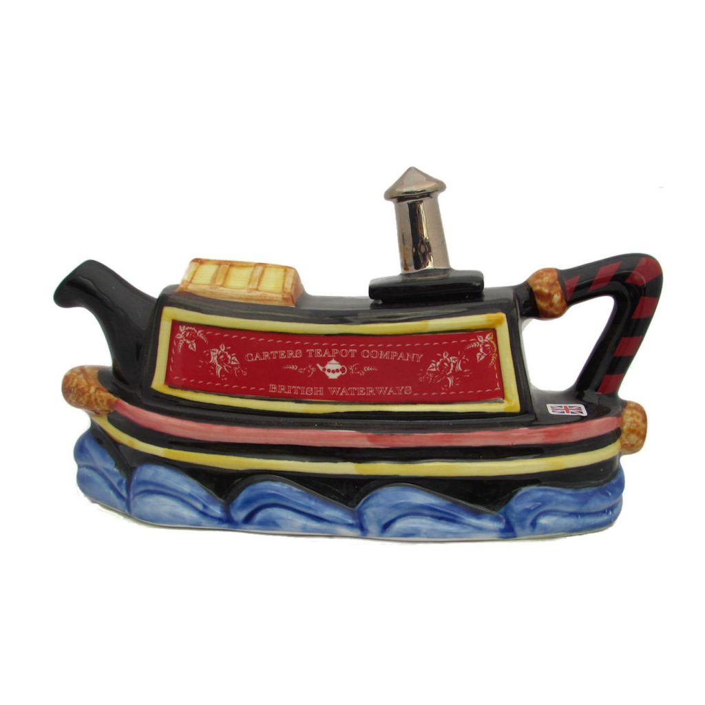 Canal Boat Teapot Large Size by Carters of Suffolk - Stoke Art Pottery
