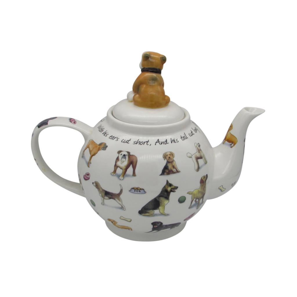 Man's Best Friend 6 Cup Teapot Paul Cardew Designs. - Stoke Art Pottery