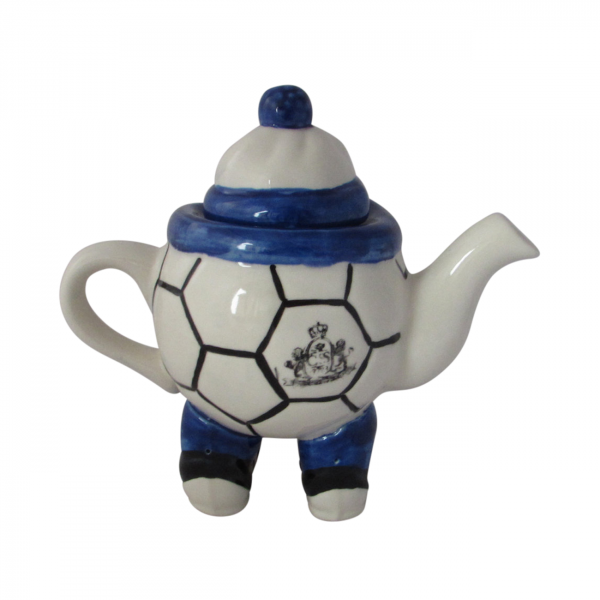 Walking Footballer Teapot Blue Colourway Carters of Suffolk - Stoke Art ...