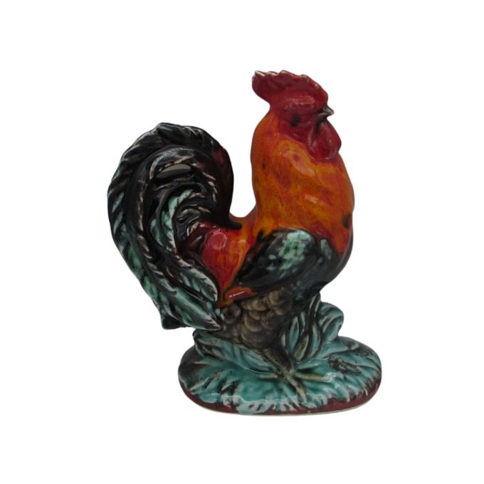 Cockerel Figure 18cm Tall Anita Harris Art Pottery - Stoke Art Pottery