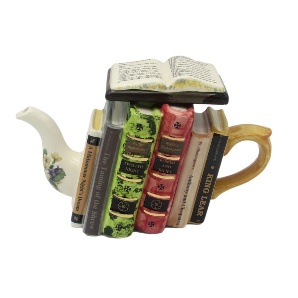 William Shakespeare Books Teapot Carters of Suffolk - Stoke Art Pottery