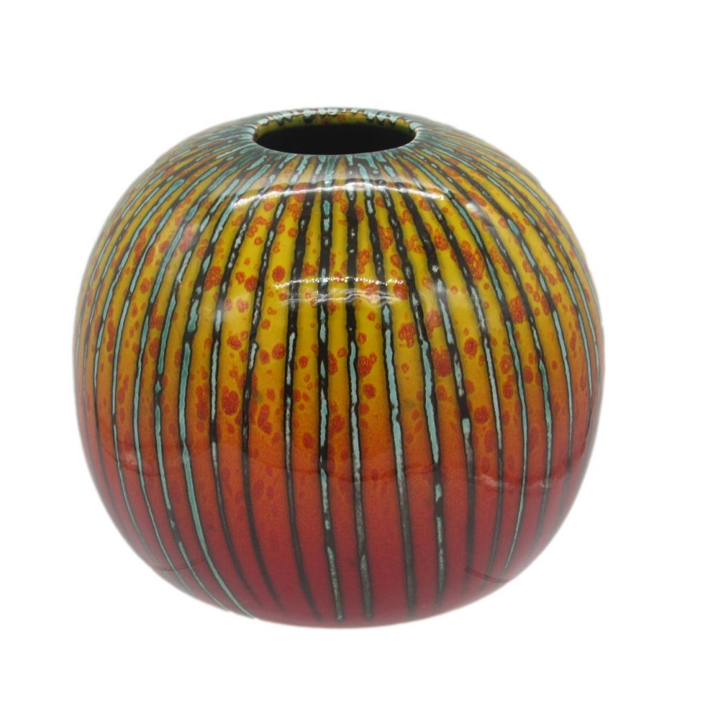 Brimstone Design Large Sphere Vase Anita Harris Art Pottery - Stoke Art ...