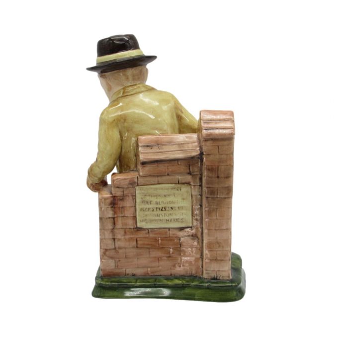 Winston Churchill Bricklayer Figure Bairstow Pottery - Stoke Art Pottery