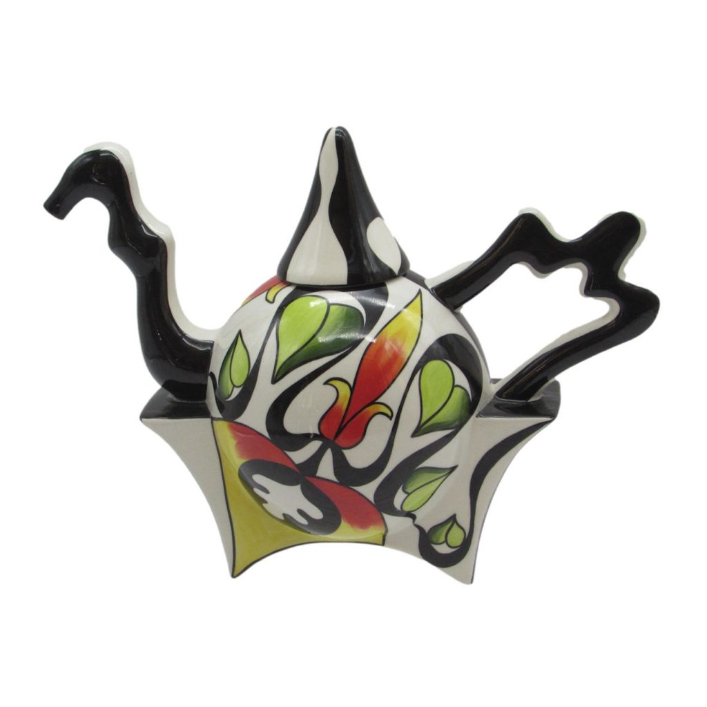 Cat Tea Two Cup Teapot Designed by Paul Cardew - Stoke Art Pottery