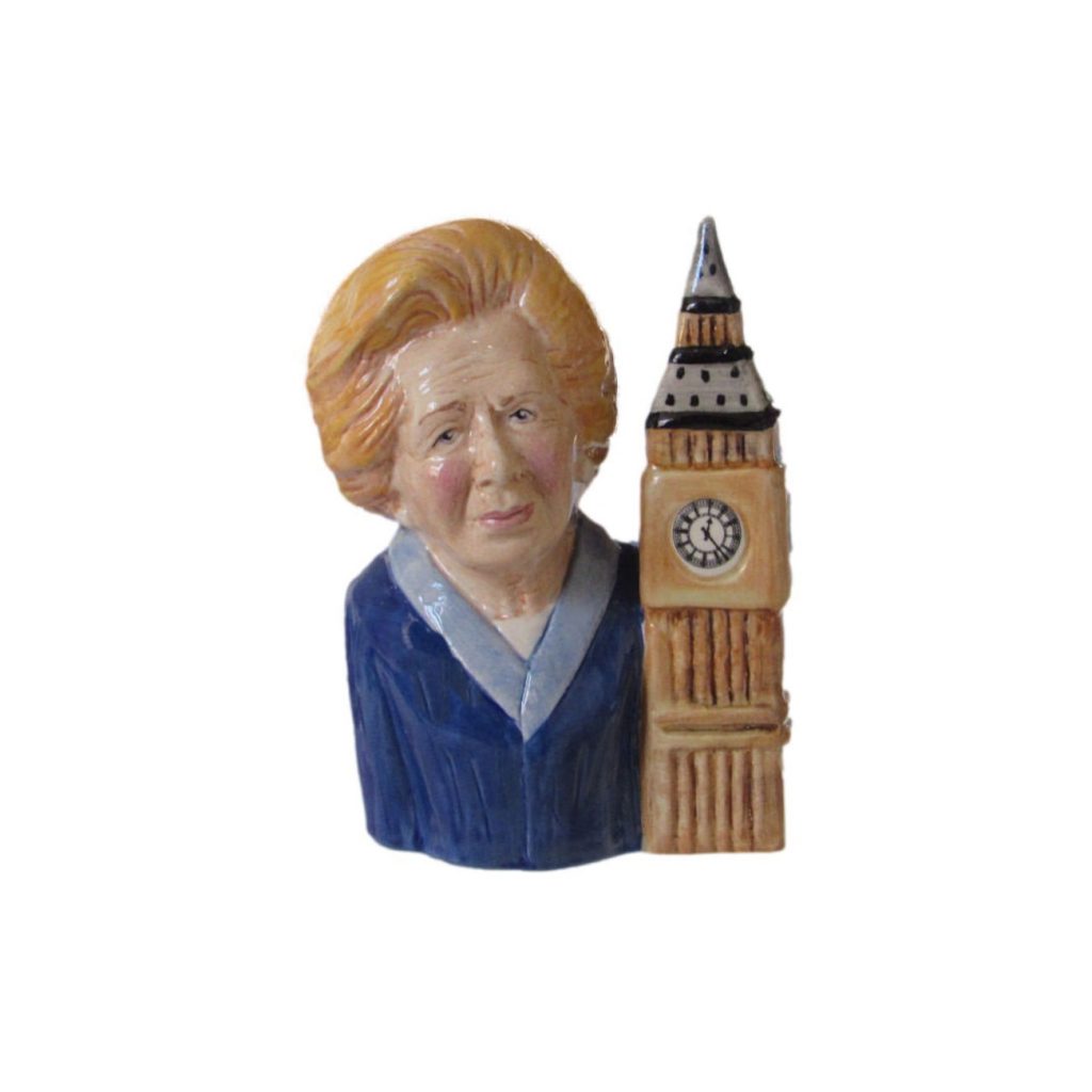 Margaret Thatcher Big Ben Toby Jug Bairstow Pottery - Stoke Art Pottery