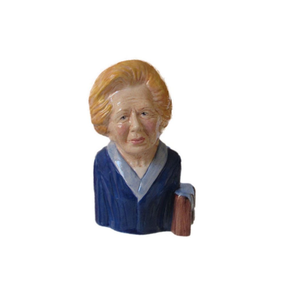 Margaret Thatcher Hand Bag Toby Jug Bairstow Pottery - Stoke Art Pottery