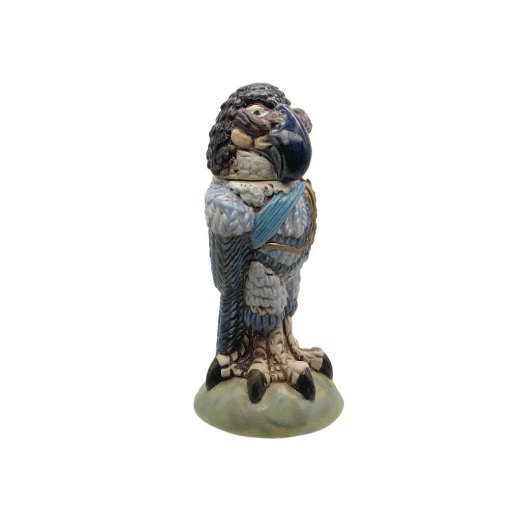 King Charles I Design Grotesque Bird Burslem Pottery - Stoke Art Pottery