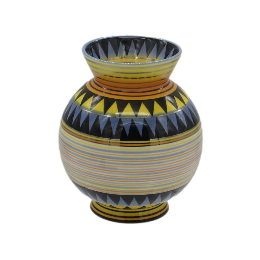 Moorland Pottery ChromAzone Design 17cm Vase - Stoke Art Pottery