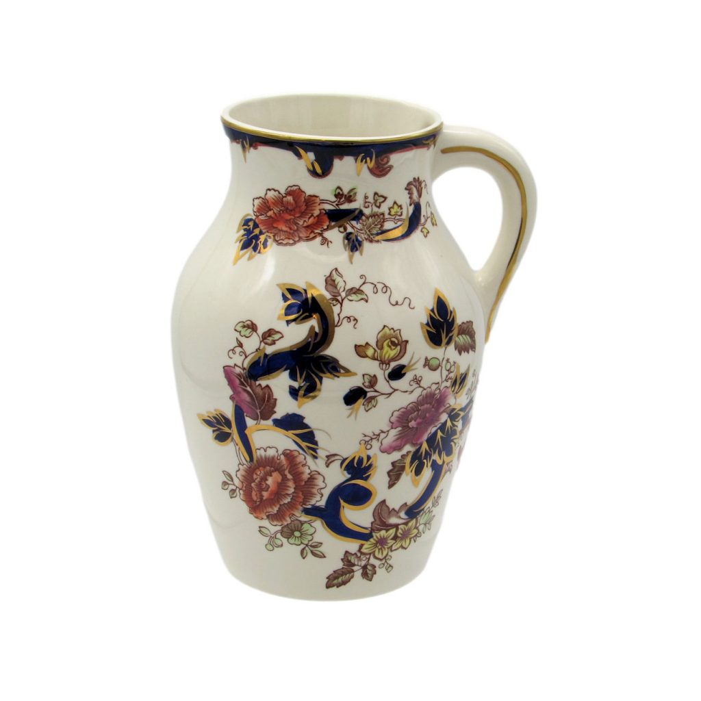 Mason's Ironstone Jug Blue Mandalay Design - Stoke Art Pottery